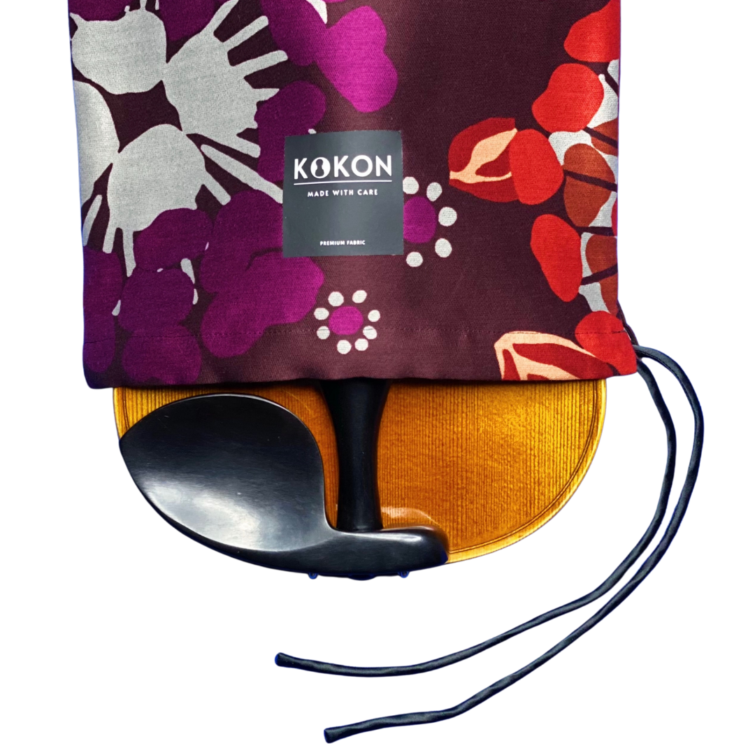Kokon "Tsubomi" Wool-Silk Blend Violin Sleeve Drawstring Closure ...